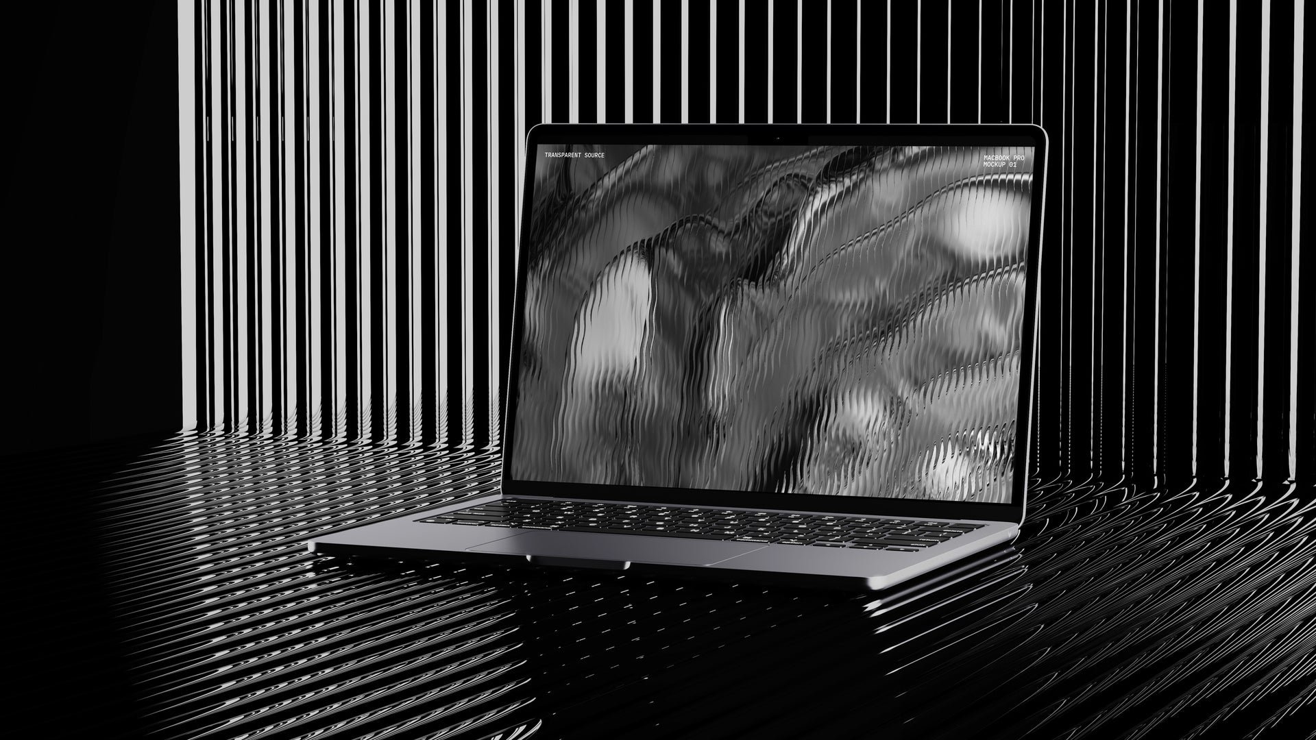 Macbook Pro Mockup 01 – Transparent Source