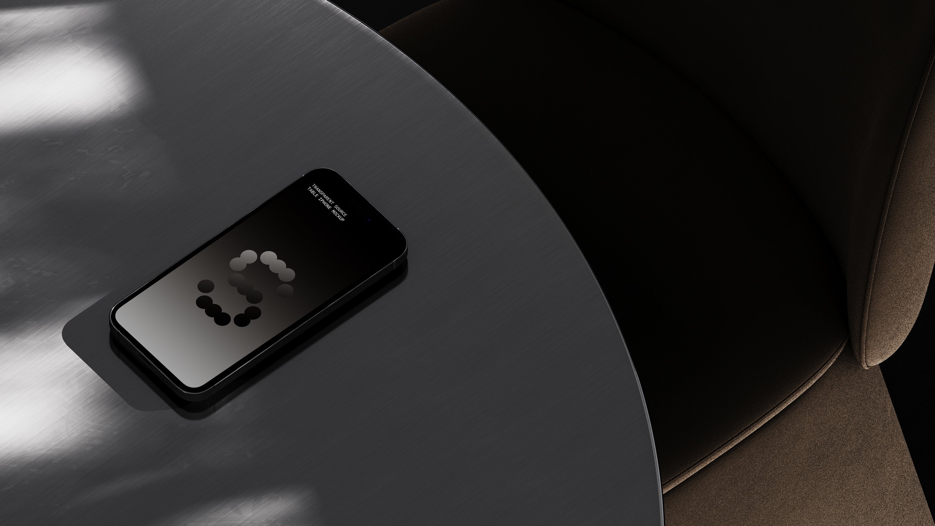 Table iPhone Mockup – Transparent Source